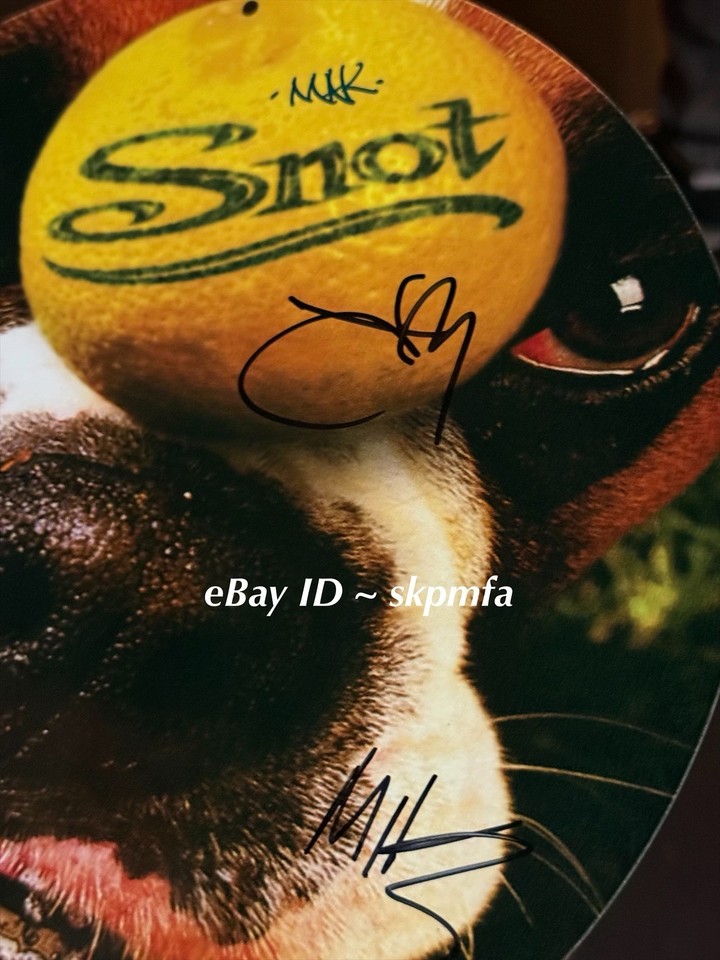 SNOT ~ Band SIGNED Custom 10” Tin Tacker Dobbs *New Lineup* 💯 Authentic ...