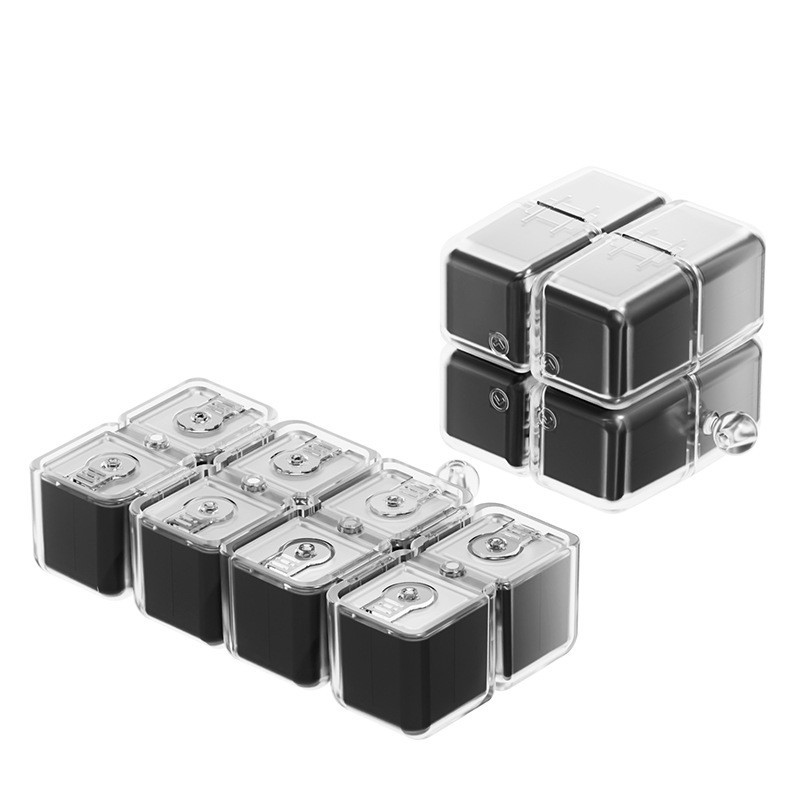 magic cube pill box weekly tablet organizer with lanyard and magnetic ...