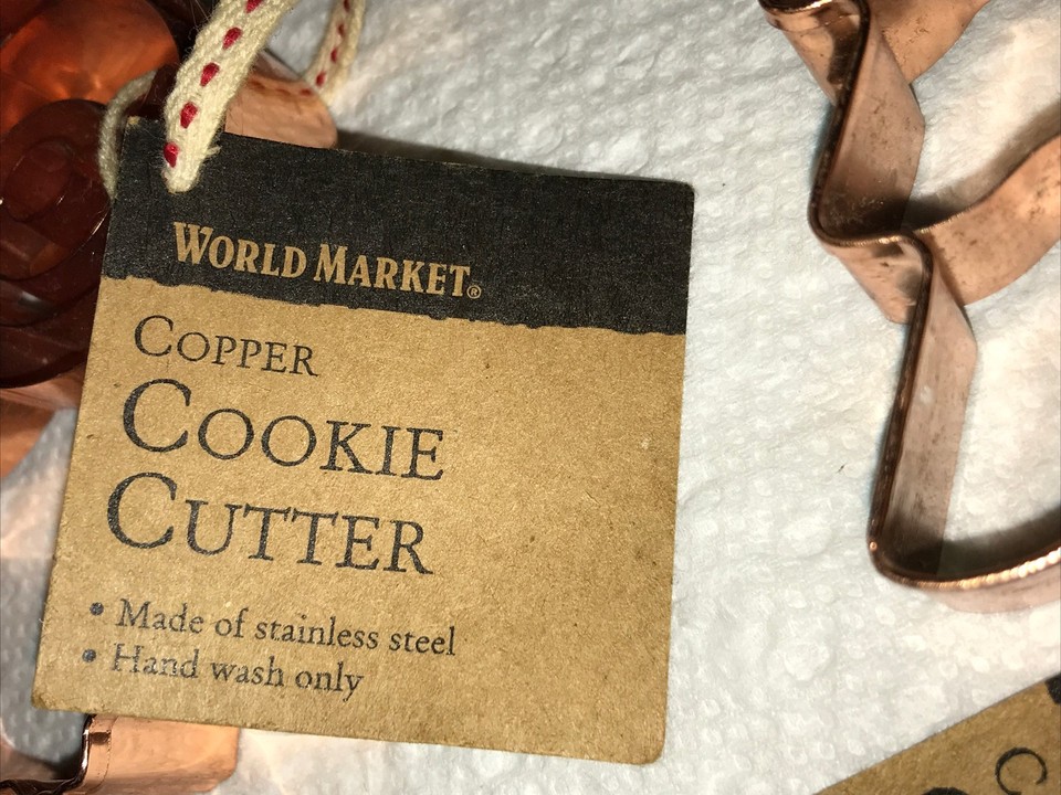 Lot Of 5 World Market Cookie Cutters Owl Horse Christmas Tree Candy ...