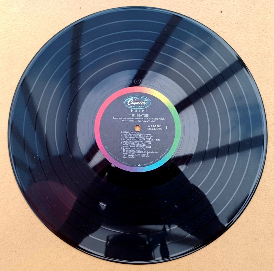 BEATLES " HELP ! " SUPER USA MONO LP RARE DECCA CONTRACT PRESS BITTER ...