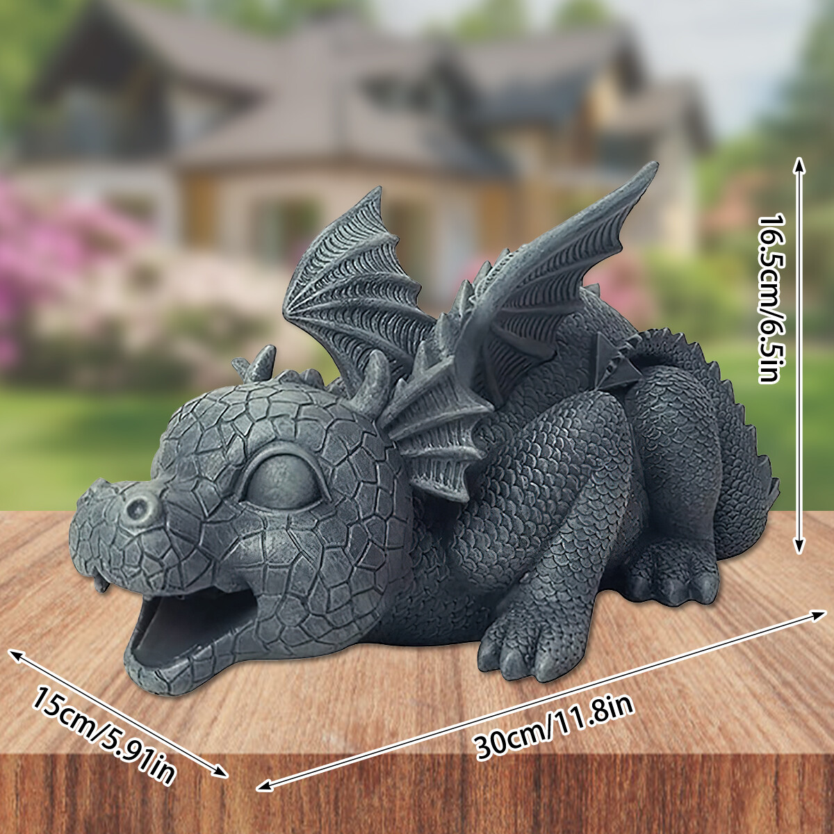 Fountain Dragon Statue Resin Spouting Water Dragon Sculpture ...