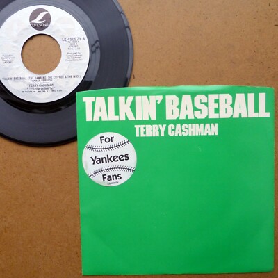 TERRY CASHMAN picture sleeve 45 For YANKEES Fans TALKIN BASEBALL JF 126 ...