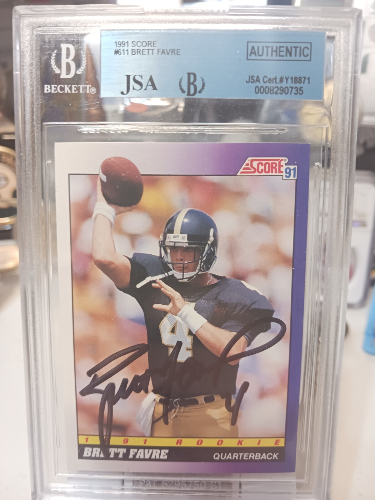 Brett Favre | Autographed Football Memorabilia & NFL Merchandise