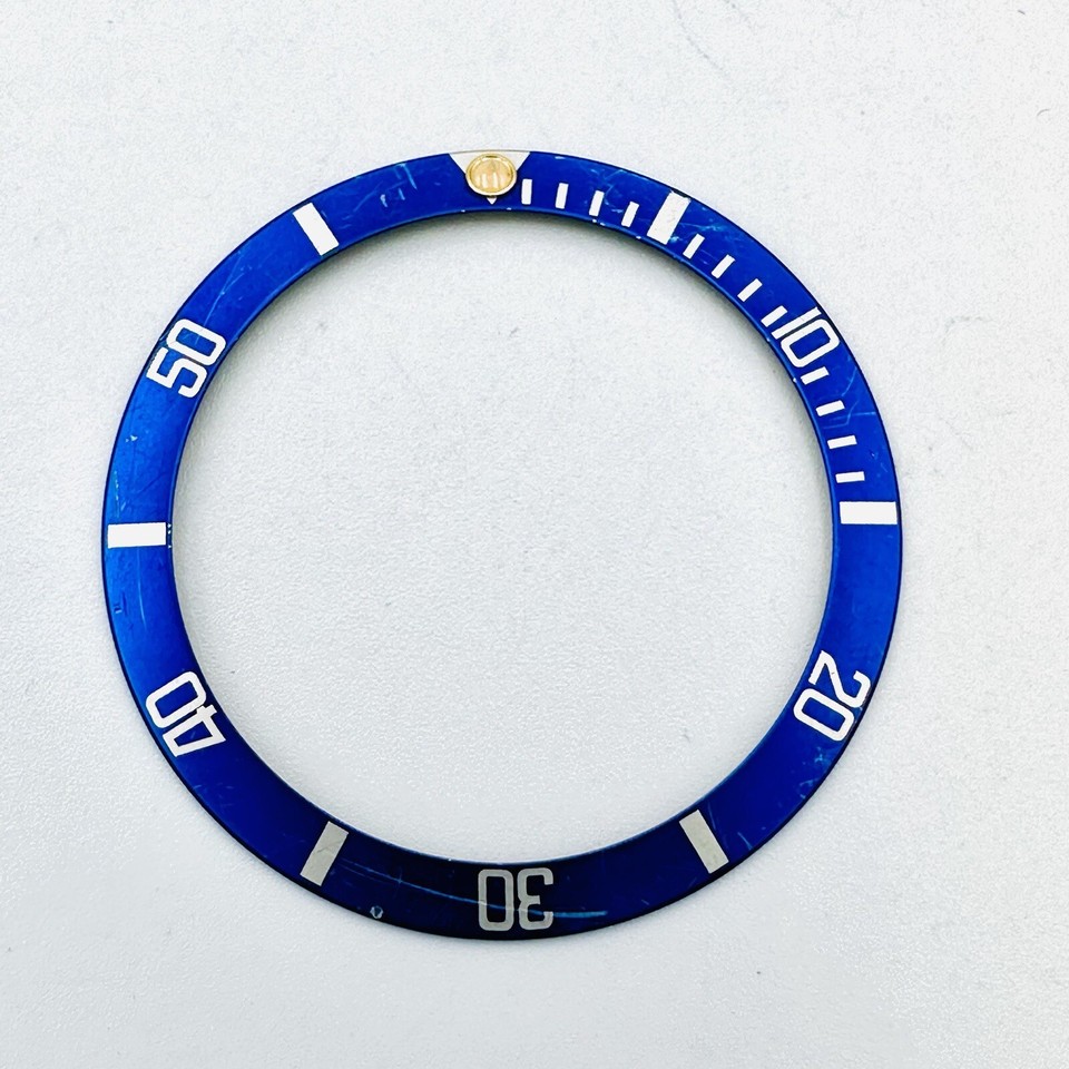 Genuine Rolex Submariner blue bezel Insert 40MM Submariner 16803 16613 ...