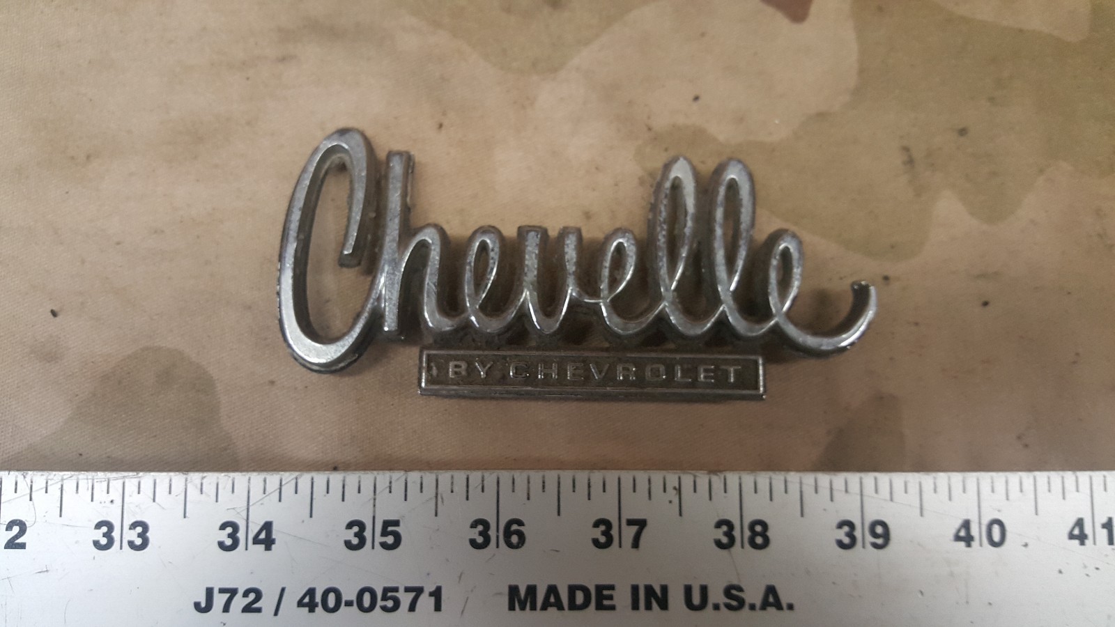 1974 1975 Chevrolet Chevelle Script Emblem Badge OEM 9728248 660603 | eBay
