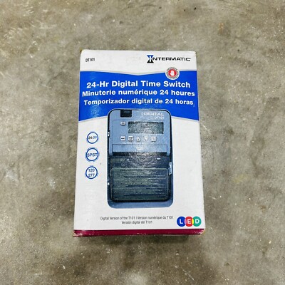 Intermatic DT Series 1-Circuit 20 Amp 24 Hour Surface Mount Timer DT101 ...