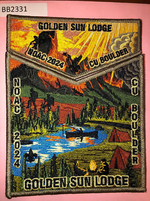 Boy Scout OA Flap Set Golden Sun Lodge 2024 NOAC | eBay