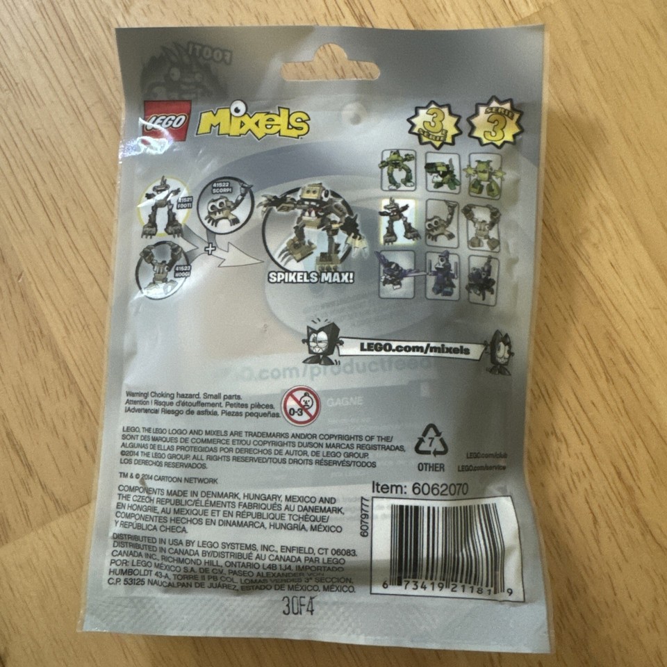 Lego Mixels Series 3 Set 41521 Footi Spikels Max New Sealed Retired ...