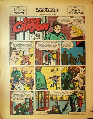 Chicago Sunday Sun-Times Comic Section November 1 1970 Steve Canyon ...