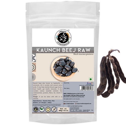 Nature's Potent Essence: Black Kaunch Beej/Mucuna Pruriens Powder, 400g ...