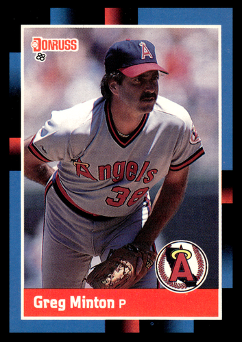 1988 Donruss Greg Minton #505 California Angels MLB Baseball | eBay