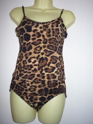 SPIEGEL TANKINI--SZ 6--WILD LEOPARD!!!!-ADJUST STRAPS=LIGHT PADDING IN ...