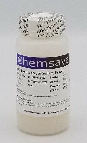 Potassium Hydrogen Sulfate, Fused, 97%, Mixture of Potassium ...