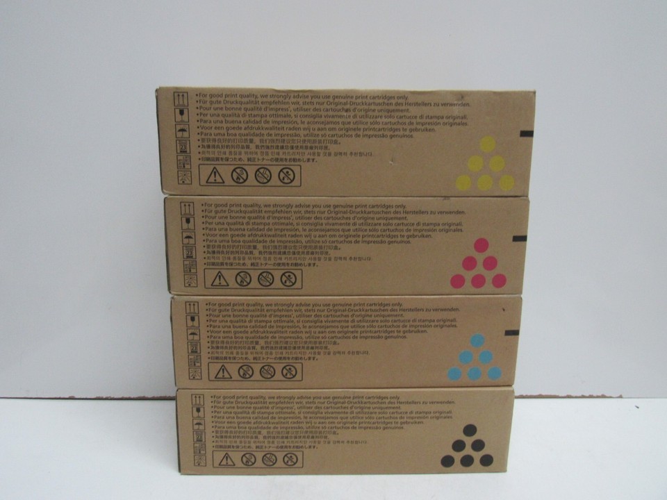 LOT OF 4! GENUINE RICOH SAVIN LANIER 406475/406476/406477/406478 (SP ...