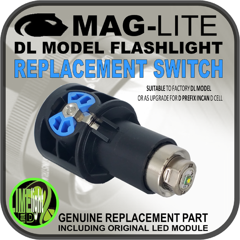 MAGLITE UPGRADE SWITCH ASSEMBLY D/DL PREFIX FLASHLIGHT TORCH GENUINE ...