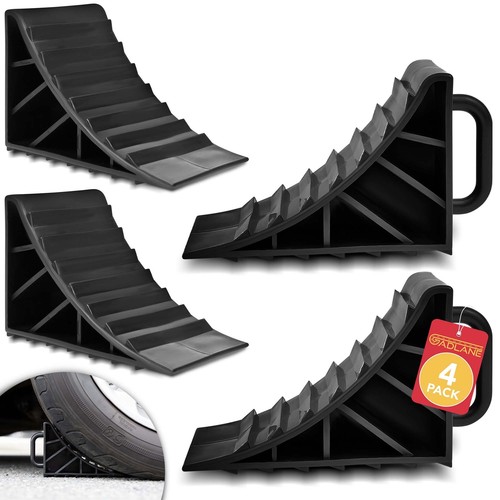 GADLANE Wheel Chocks Caravan Tyre Saver Brake Stoppers Ridged Motorhome ...