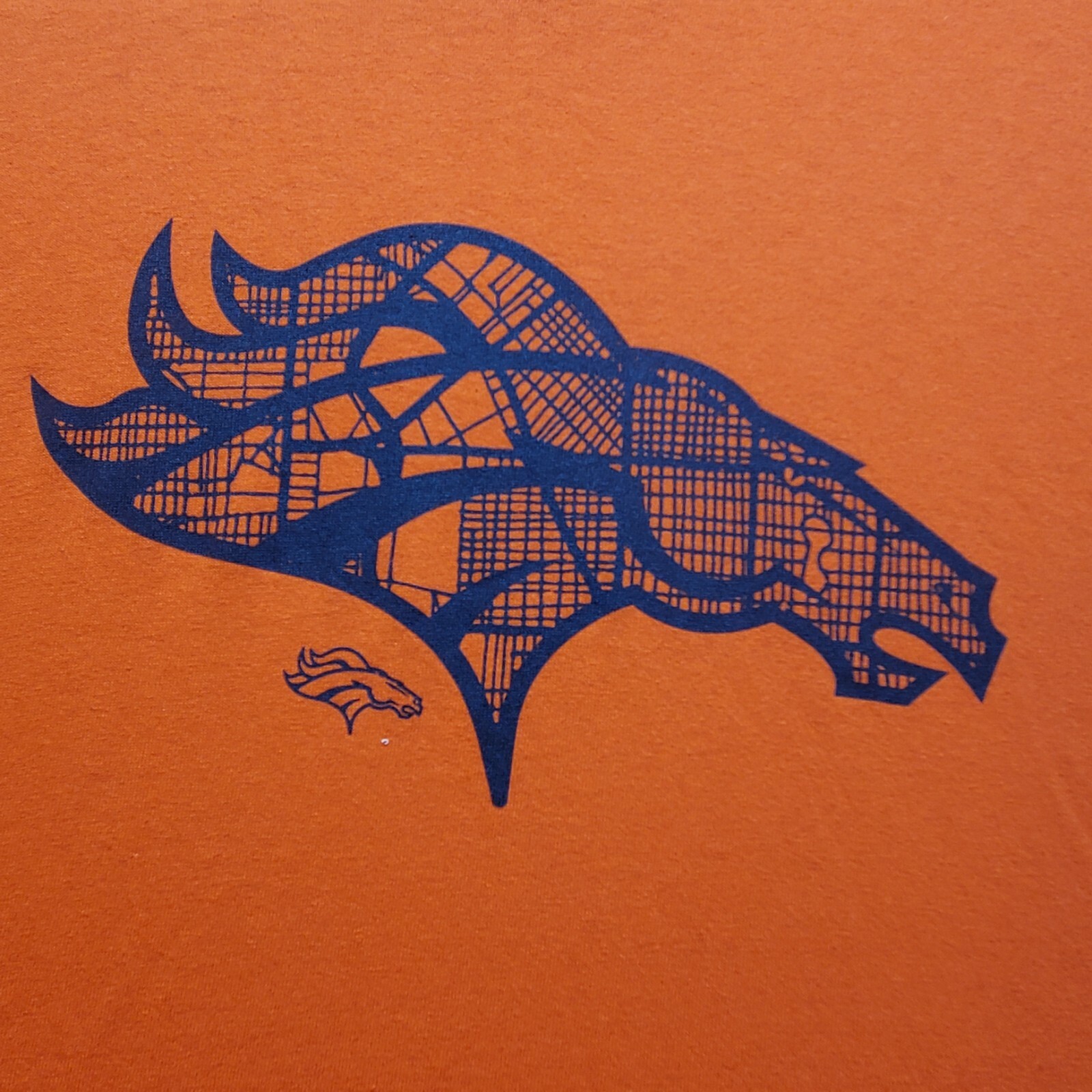 Denver Broncos Shirt Mens Medium Orange NFL Team Apparel Logo Cotton | eBay