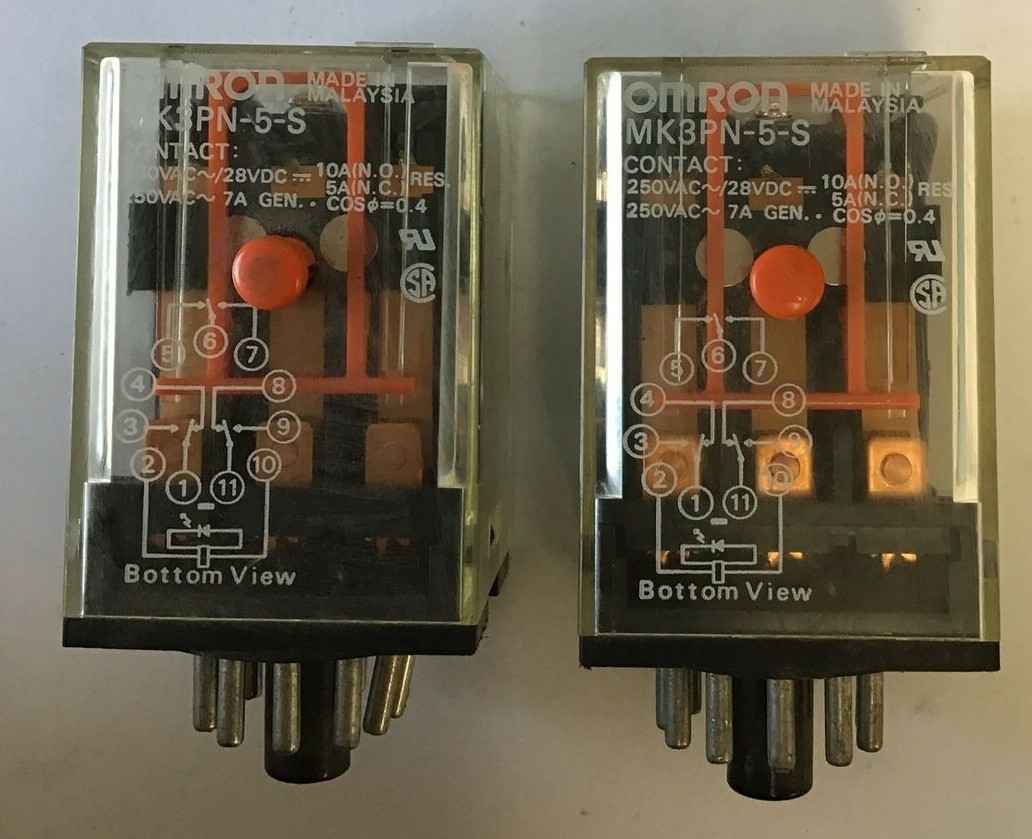 OMRON MK3PN-5-S RELAY 250VAC/28VDC 10A ***LOTOF2*** | eBay