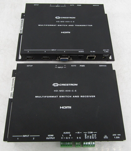 CRESTRON HD-MD-400-C-E HDMI Transmitter & Receiver Combo Pair Set | eBay