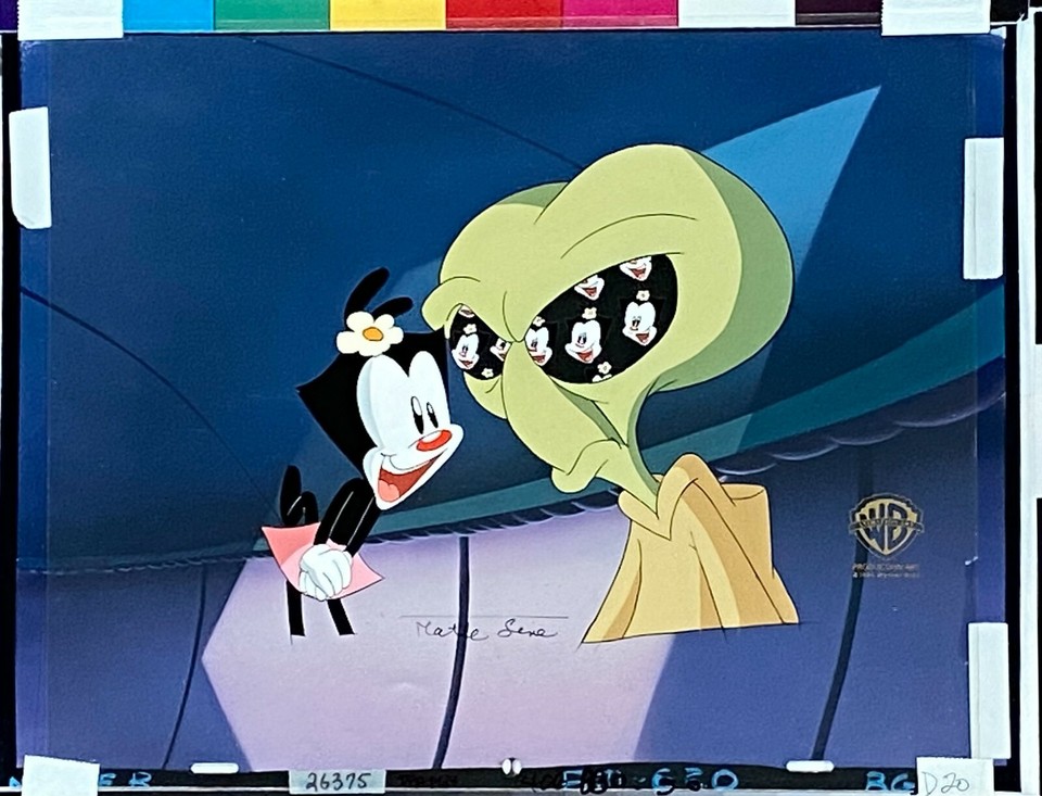 DOT & ALIEN rare ANIMANIACS cel D20 WB Space Probed ALIENS eye ...