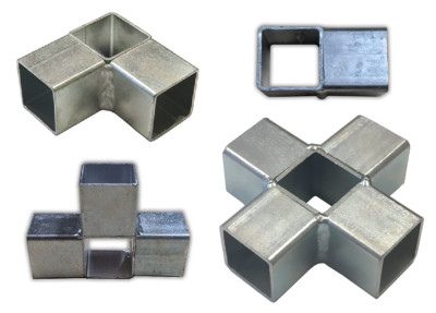 STEEL & ALUMINIUM JOINER 25mm SQUARE Tube Aviary Frame cage DIY Gate 1 ...