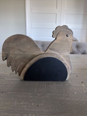 Wooden Rooster Doublesided Chalkboard BS3 | eBay