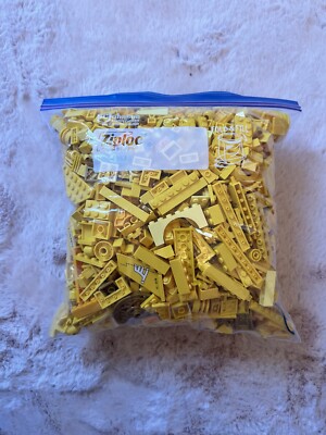 Lego Color Sorted Lot Yellow/gold 2.5 lb Assorted Pieces Bricks ...
