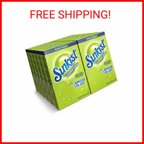 Sunkist Soda Lemon Lime Singles To Go Drink Mix, 0.53 OZ, 6 CT (Pack of ...
