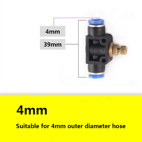 Pneumatic In Line Speed Flow Restrictor Valves Tube Hose Push-in ...