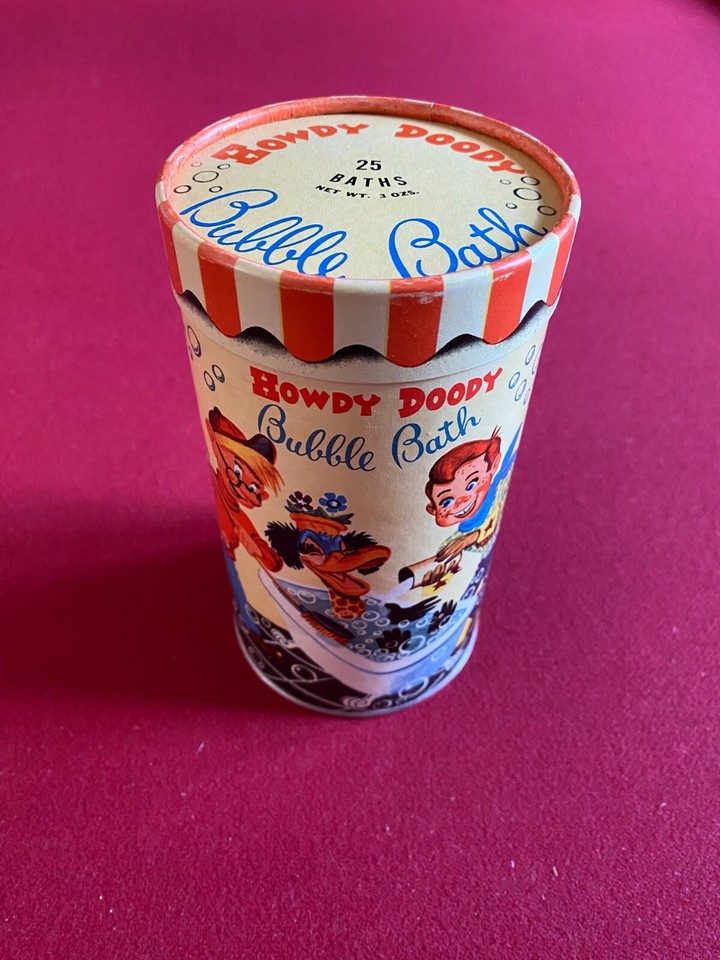 1950's, Howdy Doody, "Un-Used", (3oz.) Bubble Bath Container (Scarce ...
