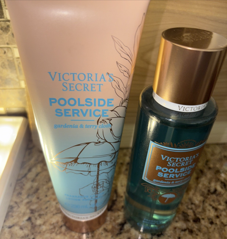 Victoria's Secret Poolside Service Body mist Perfume & Body Lotion Set ...