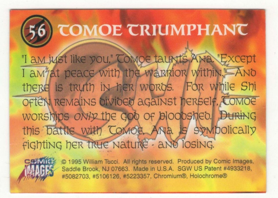 Comic Imges 1995 Shi Trading Cards #56 Tomoe Triumphant | eBay