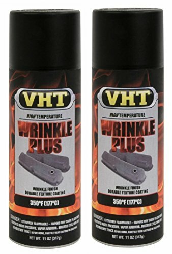 VHT Wrinkle Plus Coatings Paint High Temp SP201 Black 11 oz Spray - 2 ...
