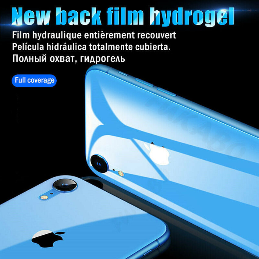 Screen Protector Sticker Film Hydrogel Silicone for iPhone 14 13 12 XS ...
