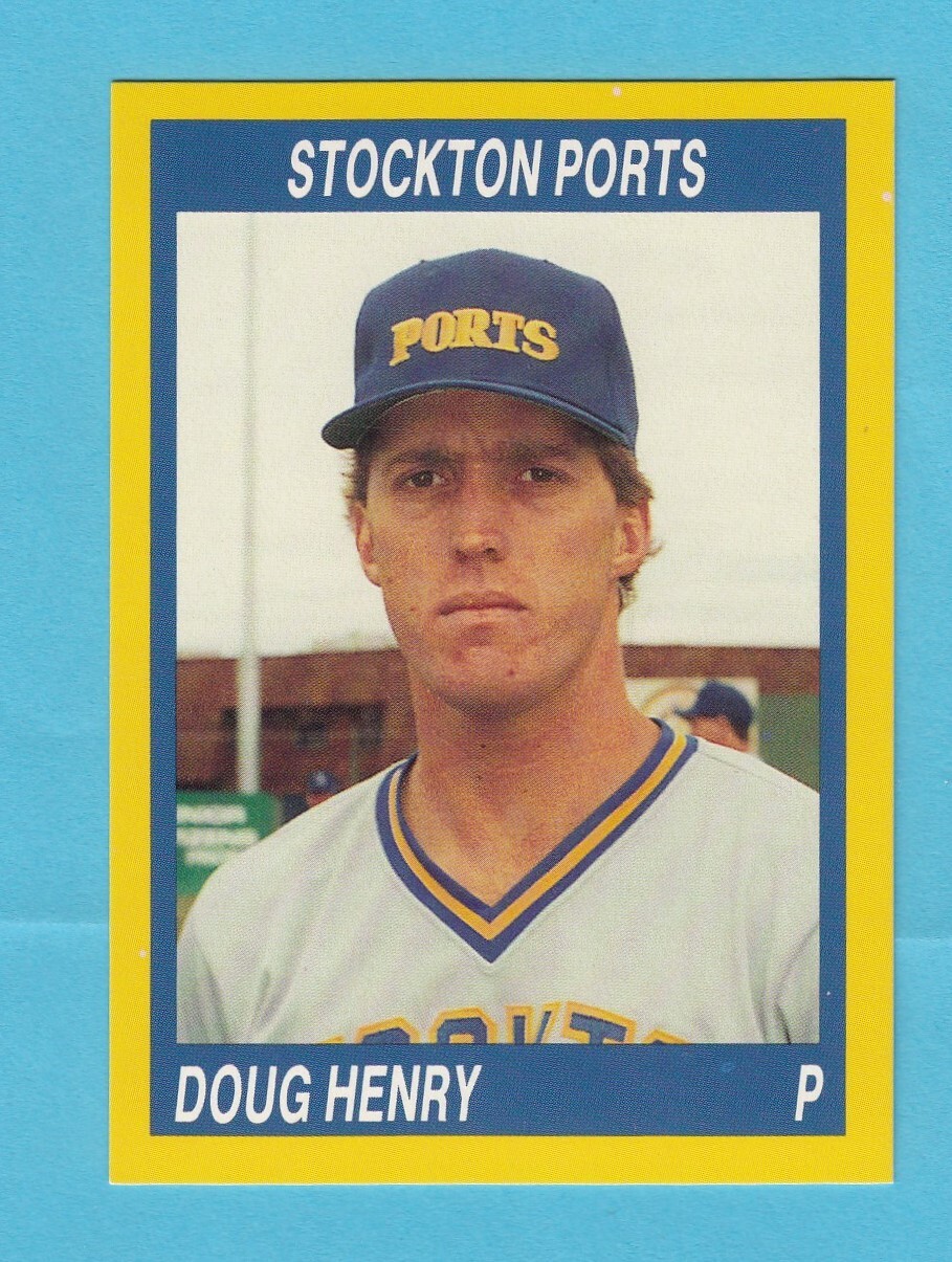1990 Minor League Doug Henry -- Stockton Ports -- Box 182 | eBay