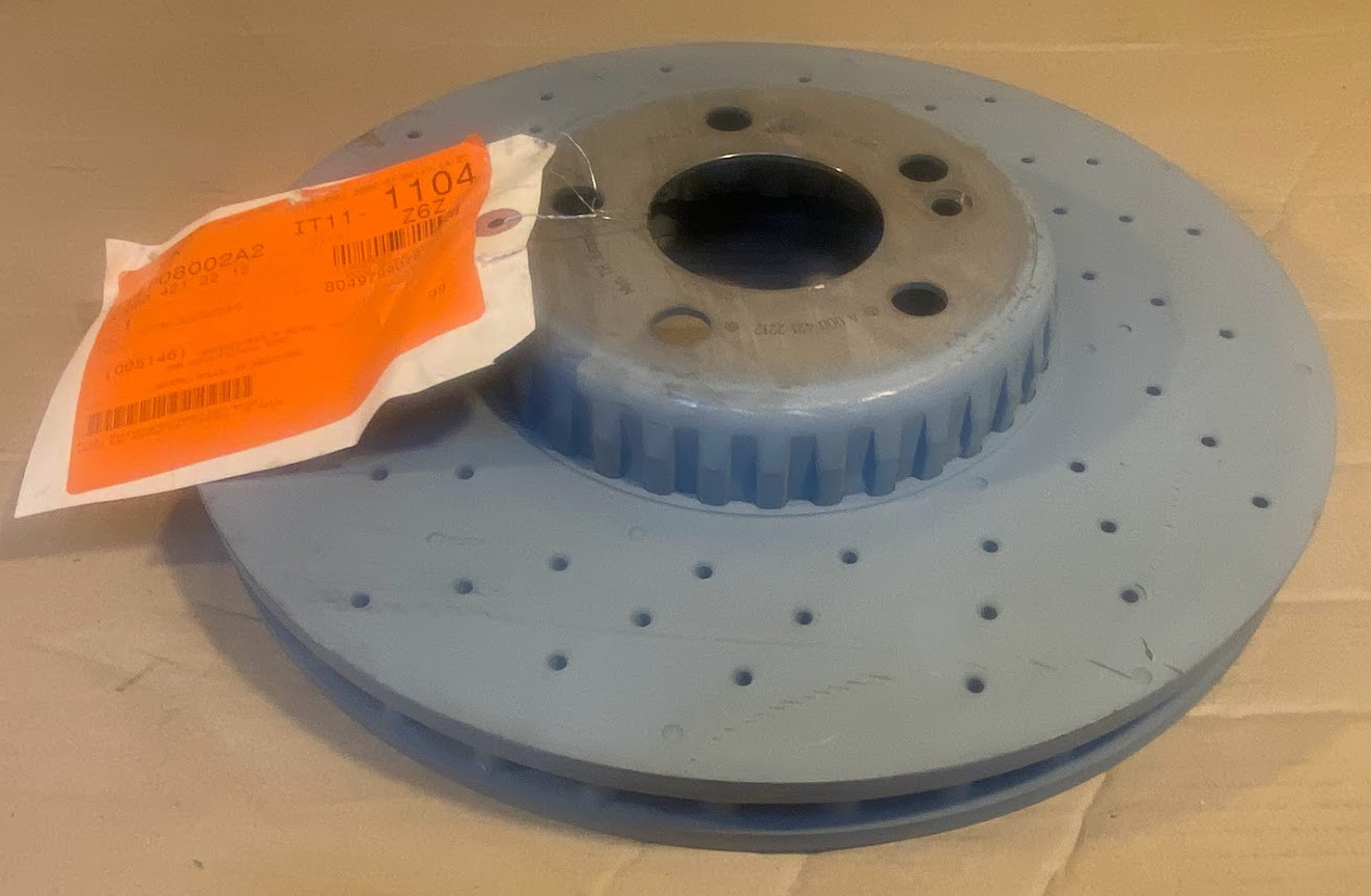 Mercedes-Benz Front Brake Rotors (Pair) - #A 000-421-22-12 - Fits C ...