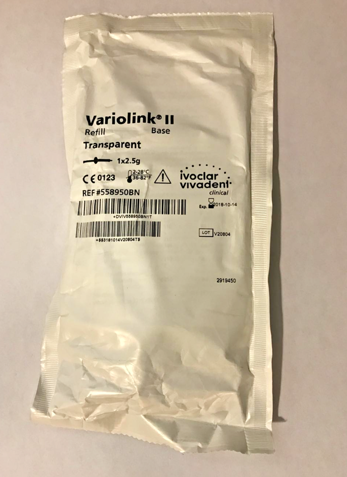 Ivoclar Variolink II Base Refill Transparent by VIVADENT 558950 (2018 ...