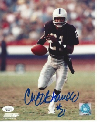 Cliff Branch Autographed 8x10 Photo Oakland Raiders JSA Free Shipping ...