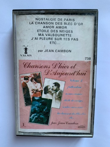 Chansons d'hier et d'aujourd'hui par Jean Cambon, Volume 3/ Cassette ...