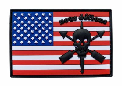 USA Flag Special Operations Nous Defions Patch {PVC Rubber-3.0 X 2.0 ...