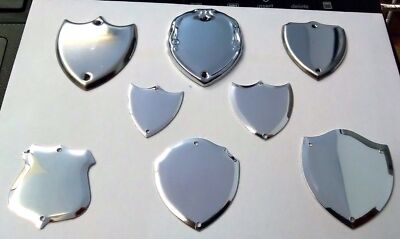 Trophy-Side-Shield-Silver-Chrome-With-Free-Engraving | eBay
