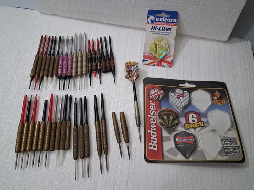 Lot Of 36 Used Throwing Darts And Parts One Set Maybe Tungsten? | eBay