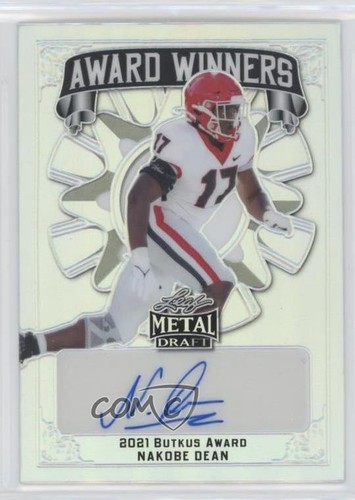 2022 Leaf Metal Draft - Award Winners Autographs Nakobe Dean #AW-ND1 ...