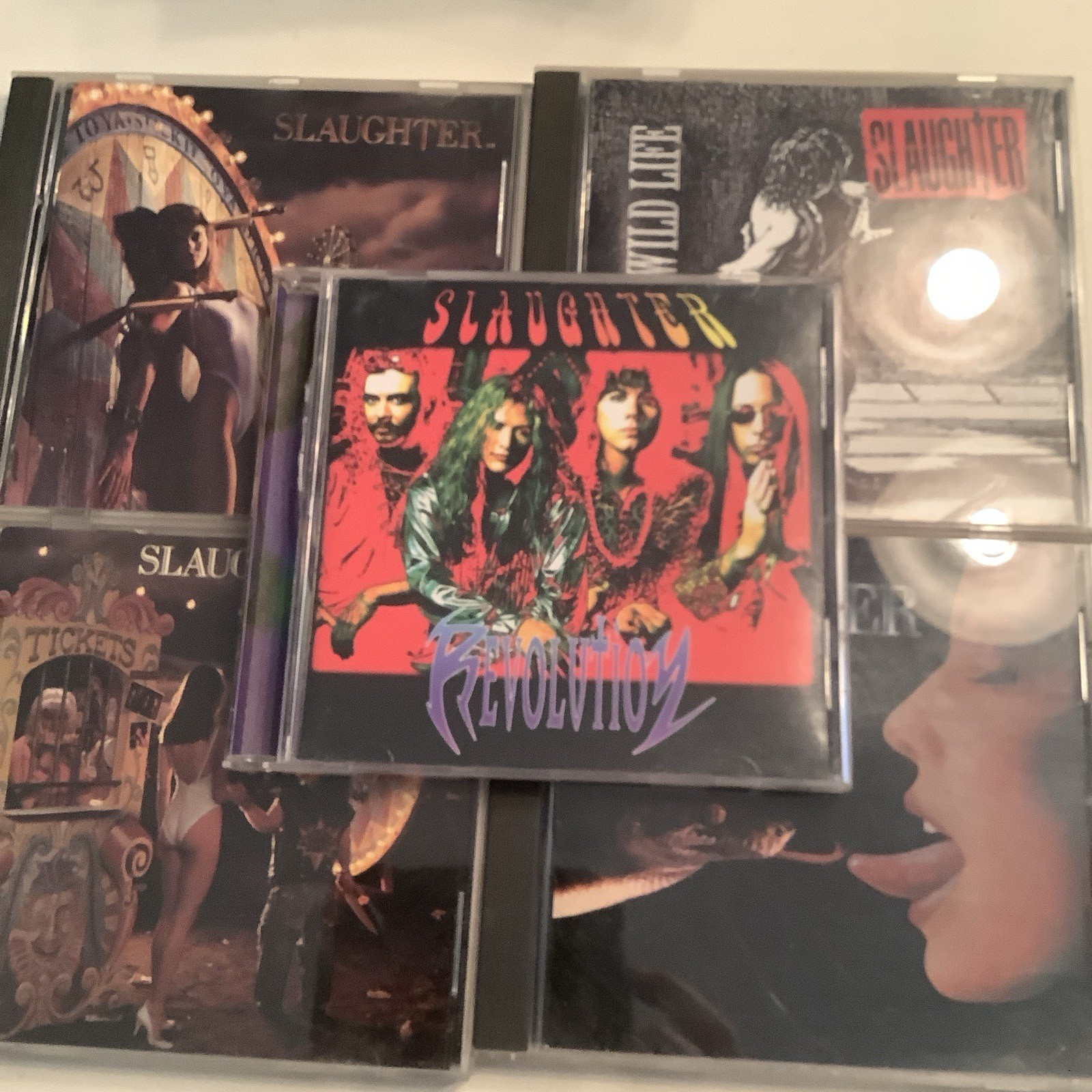 5 Slaughter Cd Lot Wild Life Stick It Studio & Live Fear No Revolution ...