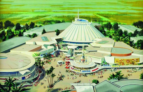 Disney Original Tomorrowland Concept Poster Print Space Mountain MATTE ...