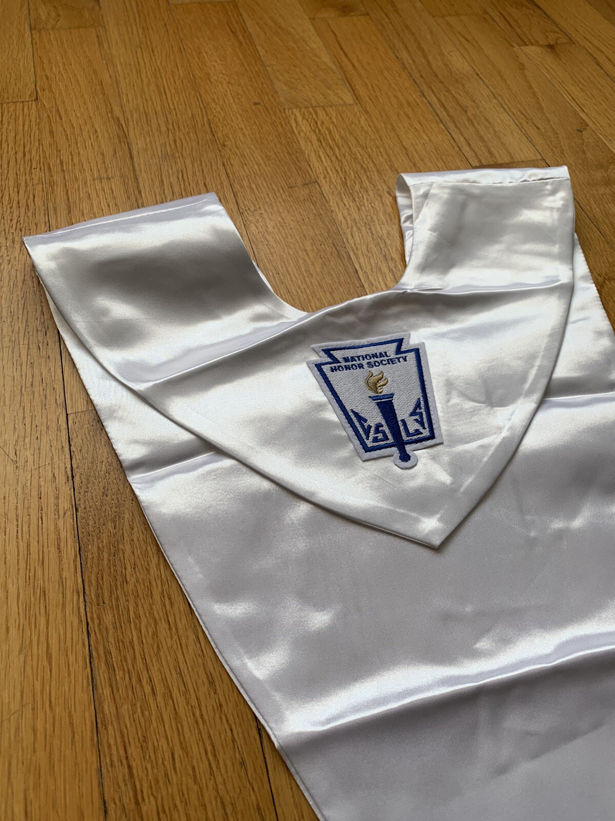 OFFICIAL National Honor Society White Graduation Sash Stole NHS (SEALED ...