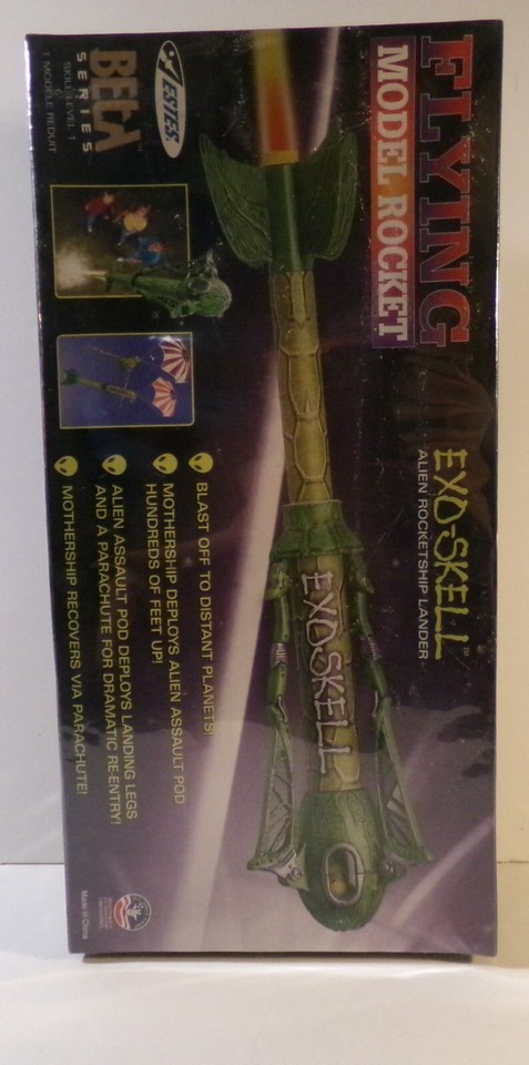 Estes EXO-SKELL alien rocket ship lander. Alien pod lander Mother ship ...