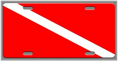 L@@K! Scuba diver License Plate, Auto Tag | eBay