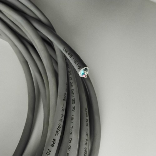 Alpha Essentials Multi-Pair Cable - Foil Shield - 22 AWG 2 Pair - 6052C ...