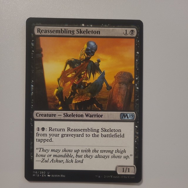 MTG Reassembling Skeleton Core Set 2019 116/280 Regular Uncommon for ...